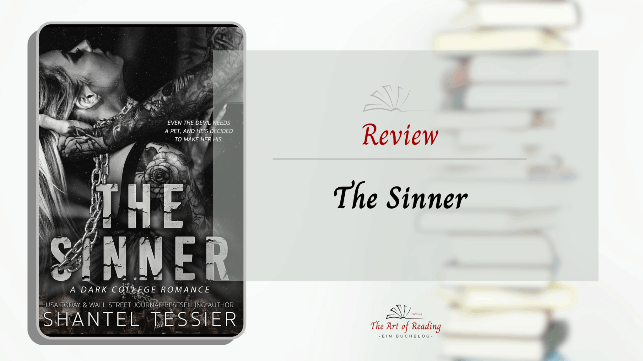 The Sinner by Shantel Tessier: A dark journey | The Art of Reading